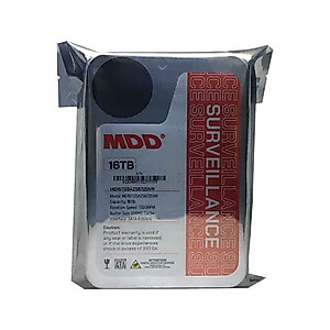 MDD MAXDIGITALDATA (MDD16TSATA25672DVR 16TB 7200RPM 256MB Cache SATA 6.0Gb/s 3.5inch Internal Surveillance Hard Drive - 3 Years Warranty (Renewed)