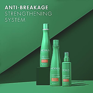 Nexxus Unbreakable Care Shampoo, Conditioner, and Leave-In Spray 3 Pack For Fine and Thin Hair with Keratin, Collagen, Biotin