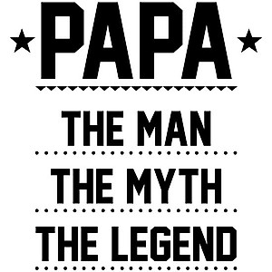 CafePress Papa The Man, The Myth, The Legend Mugs Ceramic Coffee Mug, Tea Cup 11 oz