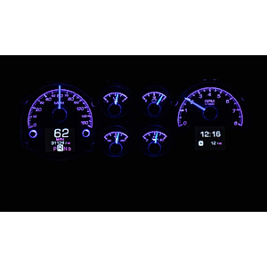 Dakota Digital 78-88 Chevy Monte Carlo Customizable Gauge Kit Black HDX-78C-MC-K