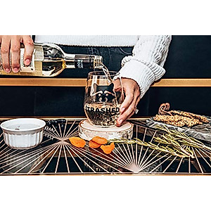 Raccoon "Trashed" Stemless Wine Glass | Holds 20 Ounces