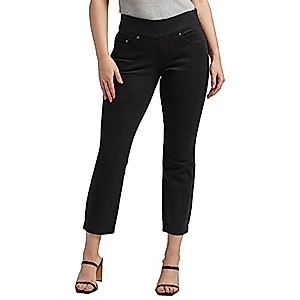 JAG Jeans Women's Amelia Pull-On Slim Ankle Pant, Black