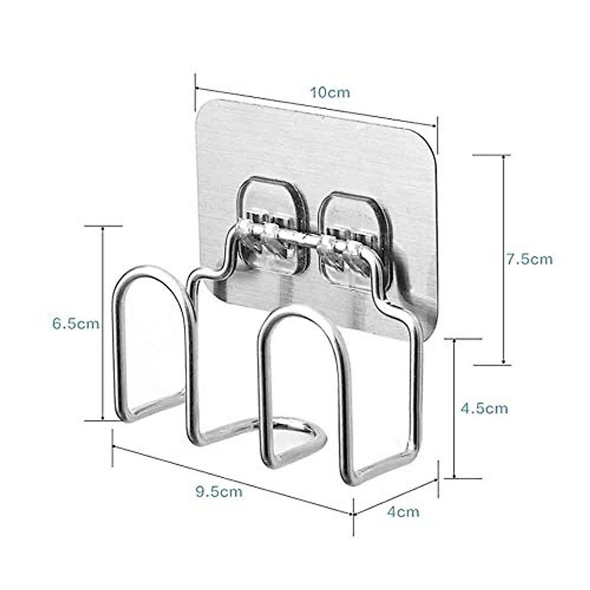 XJJZS Wall-mounted Stainless Steel Drying Pan Pot Rack Cover Lid Rest Stand Spoon Holder Kitchen Tool