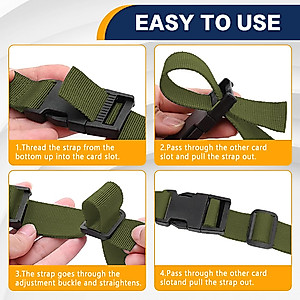 Tie Down Strap, Luggage Straps, Buckle Straps Adjustable, Nylon Strap with Buckle, Heavy Duty Luggage Straps, Adjustable Nylon Straps for Motorcycle Cargo Trucks Trailer Luggage (Army Green)