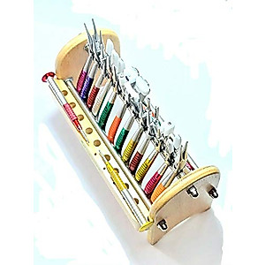 ArtLab Premium German Optical Plier Eyeglass Repair Tool Kit -14 Each Optician ! Optical Pliers,Eyeglasses Tool Set- with 12 Optician’s Pliers and 2 Screwdrivers with Stand