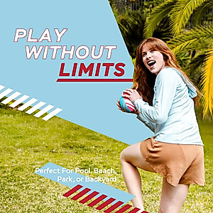 Sunlite Sports Waterproof Football, Outdoor Play, Pool Beach Lake Park Water Toy, for Kids Children Teens Adults