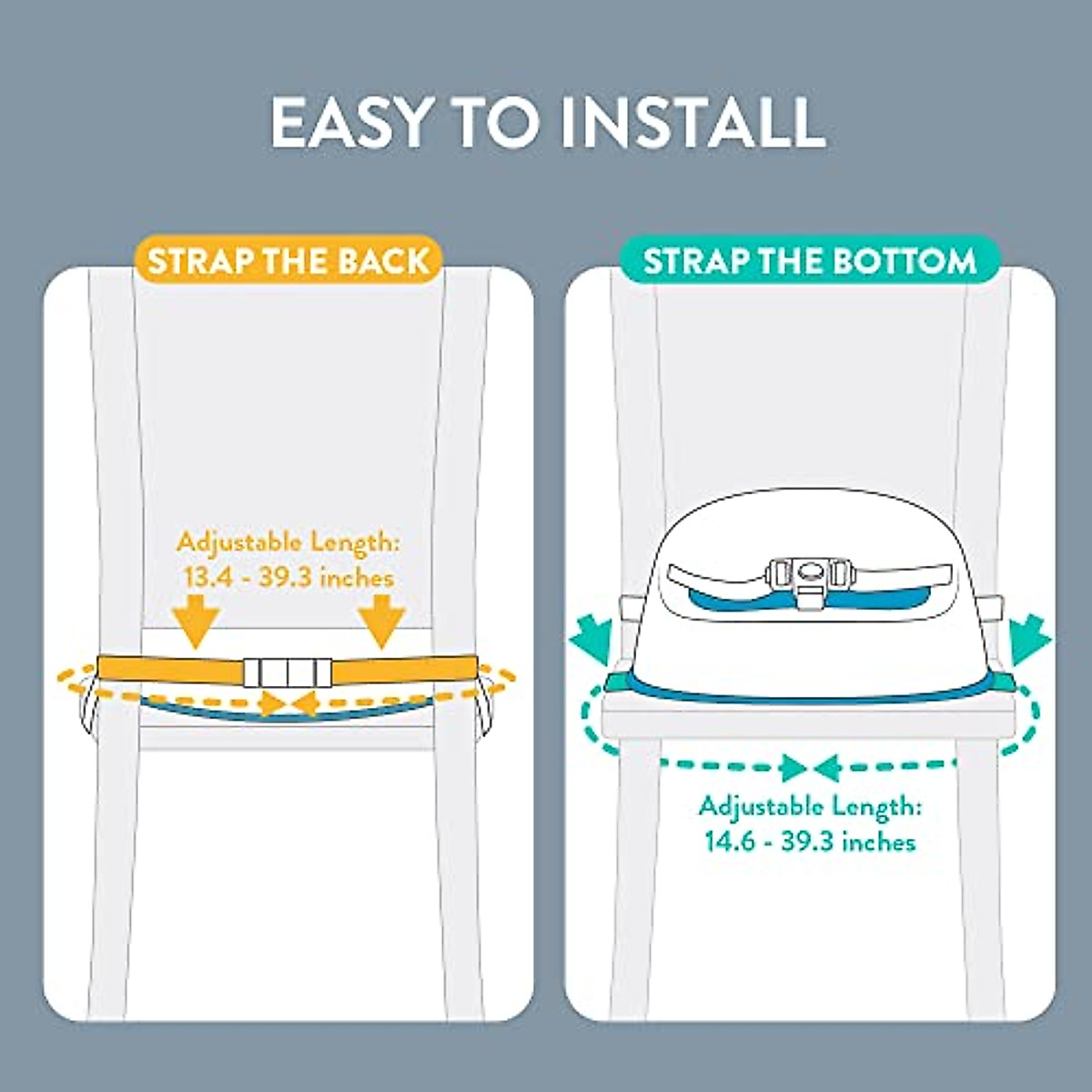 Prince Lionheart Squish Booster Seat, Berry Blue, 3-Point Harness and Dual-Strap System, Easy to Wipe Clean, and Lightweight