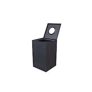 Witt Industries CL40-BK Celestial Square, 30" Height, 18.75" Width, 40 gal Capacity, Black