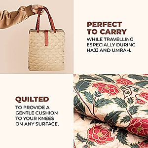 Islamic Prayer Mat - Portable Machine Washable Foldable Prayer Rugs for Muslims - Travel Prayer Mats, Perfect Eid & Ramadan Islamic Gift - 100% Soft Cotton Janamaz - Ideal for Men, Women, Kids