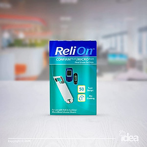 Idea Shop USA ReliOn Confirm Micro Blood Glucose Test Strips, 50 Count + inchLook After Your Diabetesinch - Better Idea Guide (2 Pack 100 ct) 2 Pack 100 Count