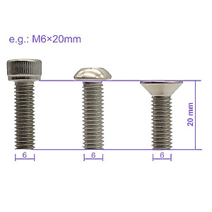 M6(Thread Dia. 6mm) Torx Pan Head Machine Screws (Pack 36-Piece)