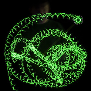 Light Up Yoyo with Extra Battery, MAGICYOYO Y02 Aurora Professional Unresponsive Yoyo with Yoyo Glove, Yoyo Bag, 12 Yoyo Strings - Green Light