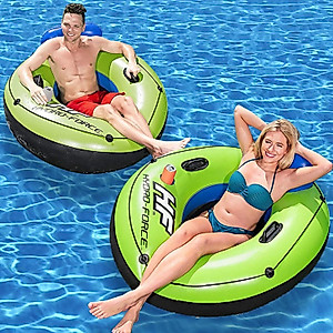 Bestway CoolerZ Luxury 47-Inch Tube Swimming Pool Float, 2-Pack