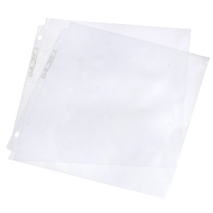 We R Memory Keepers 12x12 Page Protector Sleeve Set Includes 100 Pages, Non-Glare, Compatible with Most 3 Ring Albums, Perfect for Scrapbooking & More