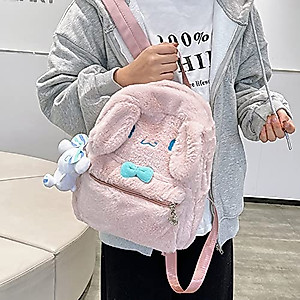 My Melody Backpack Kawaii Cinnamoroll Backpack with Cute Accessories for Girls (Pink)