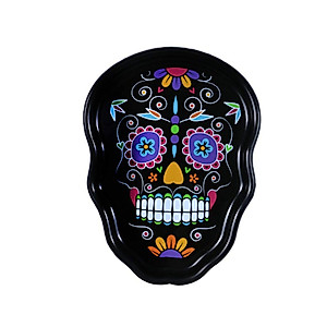 Halloween Themed Day of the Dead Printed Bowls, 12x4.25 in.