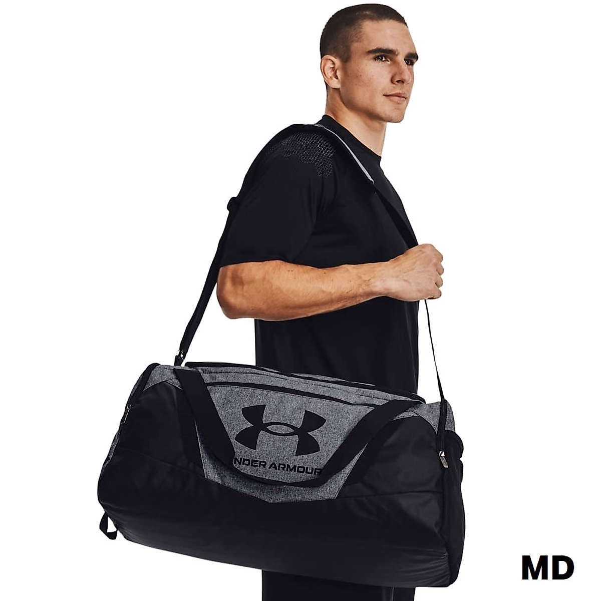 Under Armour Unisex-Adult Undeniable 5.0 Duffle , Pitch Gray Medium Heather (012)/Black , Small