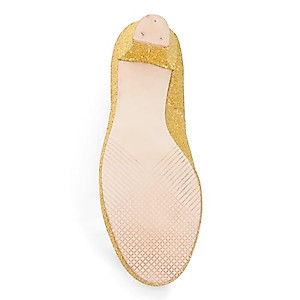 Theatricals Womens Starlite 1.5" Glitter Character Shoes Gold 07.5M T3115