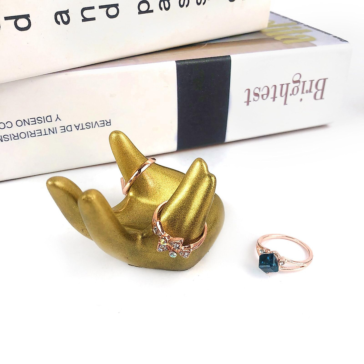 Crystal Hand Tray Mold for Jewelry Holder Jewelry Tray Silicone Mold Rings Display Storage Epoxy Resin Casting Mold