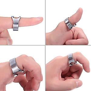 10 Pieces Ring Bottle Opener Stainless Steel Beer Bottle Opener Colorful Finger Bottle Opener for Party Present Supplies