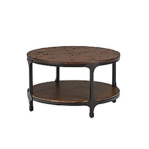 Jofran Inc. Urban Nature Rustic Pine Solid Wood Round Coffee Table