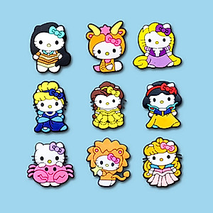 Zanerolan 35 PCS Cartoon Shoe Decoration Charms for Clog, Cartoon Charms Accessories