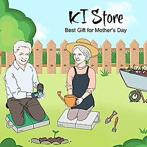 KI Store Garden Kneeling Pad Memory Form Knee Cushions for Gardening Extra Thick Knee Pad Water Resistant Prayer Pillow for Work Yoga Physical Therapy Gray