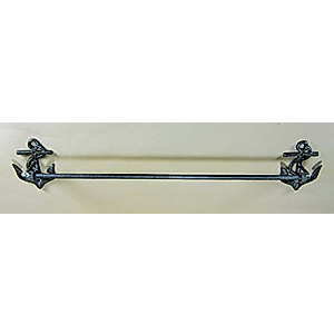 Natural Cast Iron Anchor Towel Bar 24" for Bath or Kitchen