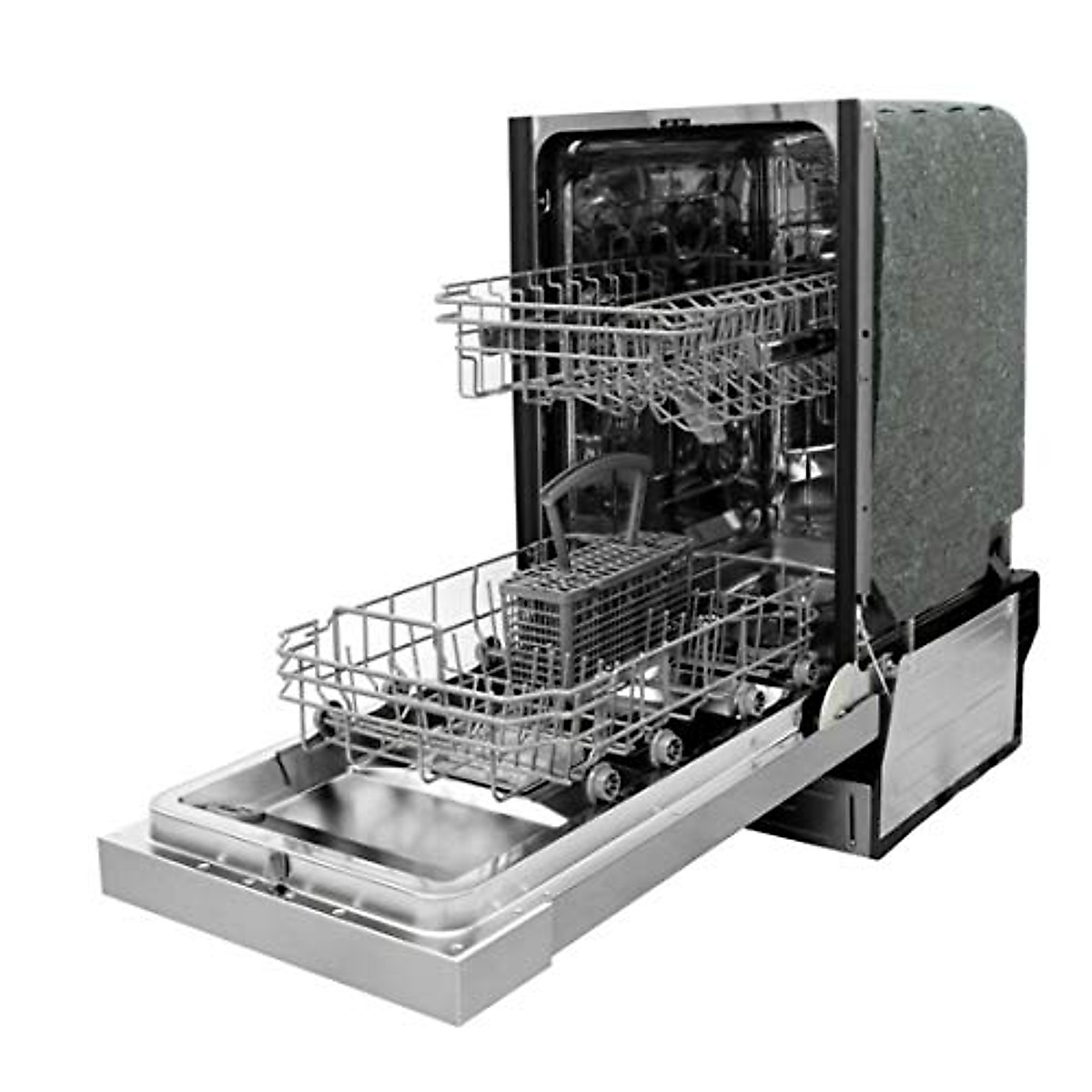 SPT SD-9254SSB 18″ Wide Built-In Stainless Steel Dishwasher w/Heated Drying, ENERGY STAR, 6 Wash Programs, 8 Place Settings and Stainless Steel Tub