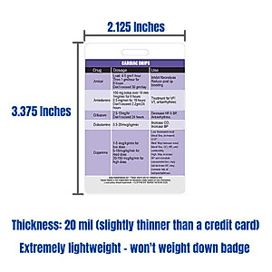 Nurse Nation 30 Vertical Nursing Badge Reference Cards - Lab Values, EKG, Vitals, and More! (Bonus Cheat Sheets) Excellent Gift for Nurses, Nursing Students, and Other Med. Workers!
