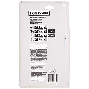 CRAFTSMAN Reciprocating Saw Blades, 9Piece Kit (2058840)