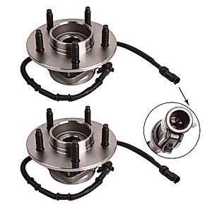 Bapmic 515029 Front Wheel Bearing Hub Assembly Compatible with 2000 2001 2002 2003 Ford F-150 2004 Ford F-150 Heritage 4WD 5 Lugs W/ABS 2Pcs