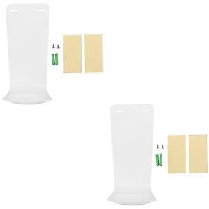 Alipis 2pcs Water Tray Plastic Bracket soap Dispenser drip Catcher Wall Soap Holder Bathroom Drip Tray Automatic soap Dispenser Tray Wall Mount drip Foam Household White handwashing Fluid