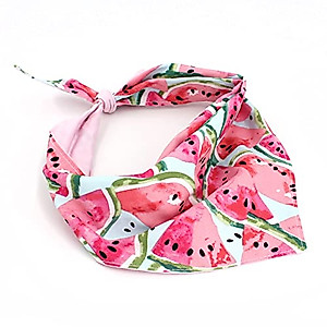 Summer Pet Dog Bandana Pink Watermelon Dog Banana
