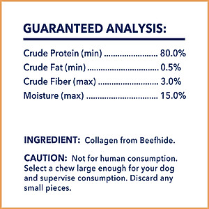 Pet Factory CareChewz Collagen 6-7" Twist Keys Dog Chew Treats - Natural Flavor, 6 Count/1 Pack