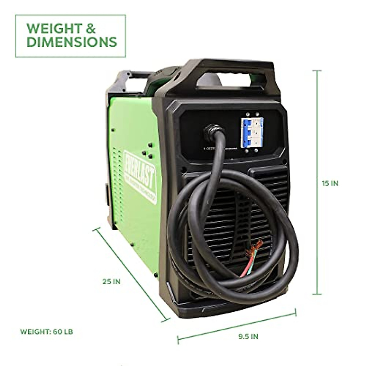 2021 Everlast PowerArc 300ST SMAW/GTAW Stick/Lift TIG IGBT Inverter Welder 220V