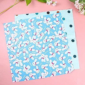 EXCEART 9pcs Cotton Fabric Quilting Patchwork Fabric Square Sewing Craft Fabric Printed Fabric Bundle with Scissors for Sewing Quilting Handmade DIY Crafts (Mixed Color 25x25cm)