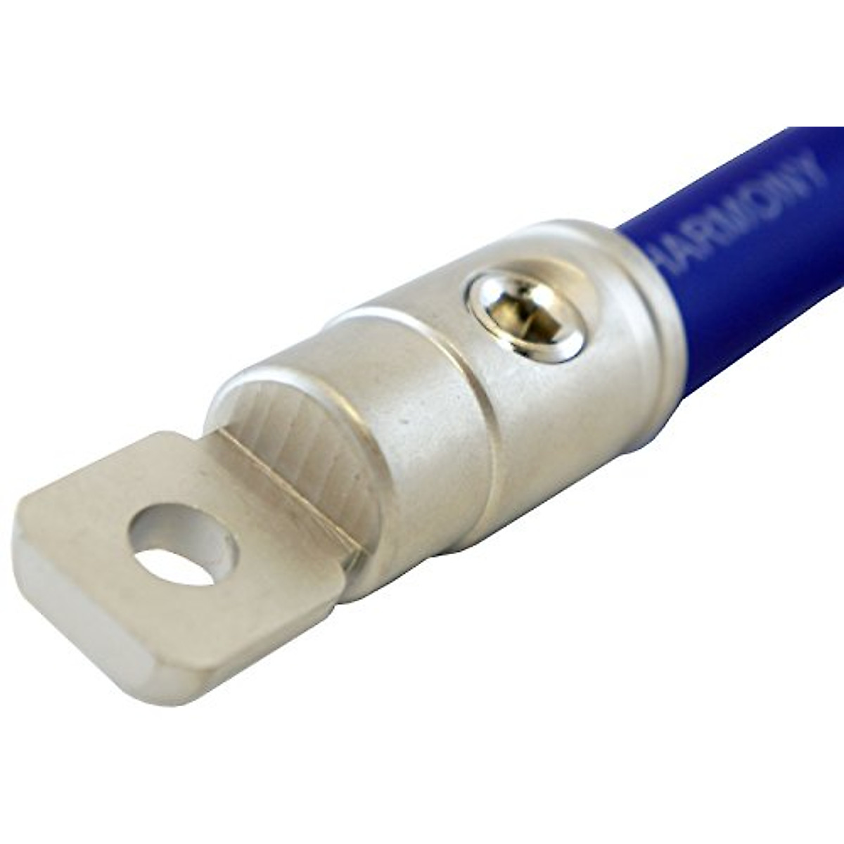 Harmony Audio HA-RT0 Car Stereo Power or Ground 1/0 Gauge 5/16" Ring Terminal Screw Set Heavy Duty- Nickel Plated