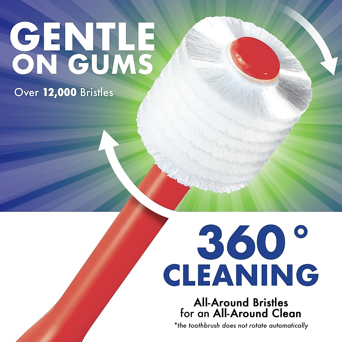 Brilliant Oral Care Kids Toothbrush with Soft Bristles and Round Head, for a Child Approved, Easy to Use All-Around Clean Mouth, Ages 5-9 Years, Purple, 1 Pack