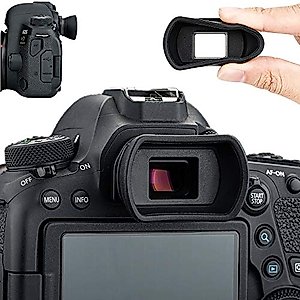 Soft Camera Eyecup Eyepiece Viewfinder Eyeshade for Canon EOS 6DM2 5DM2 6D 5D Mark II 90D 80D 77D 70D 60D 50D 4000D 2000D Rebel T100 T8i T7i T7 T6s T6i T6 T5i T5 T4i SL3 SL2 Replac Canon EB EF Eye Cup