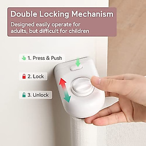 Retractable Baby Gate, Momcozy Mesh Baby Gate or Mesh Dog Gate, 33" Tall,Extends up to 55" Wide, Child Safety Gate for Doorways, Stairs, Hallways, Indoor/Outdoor