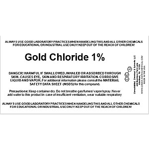 Gold Chloride 1% Solution 30ml Glass Vial