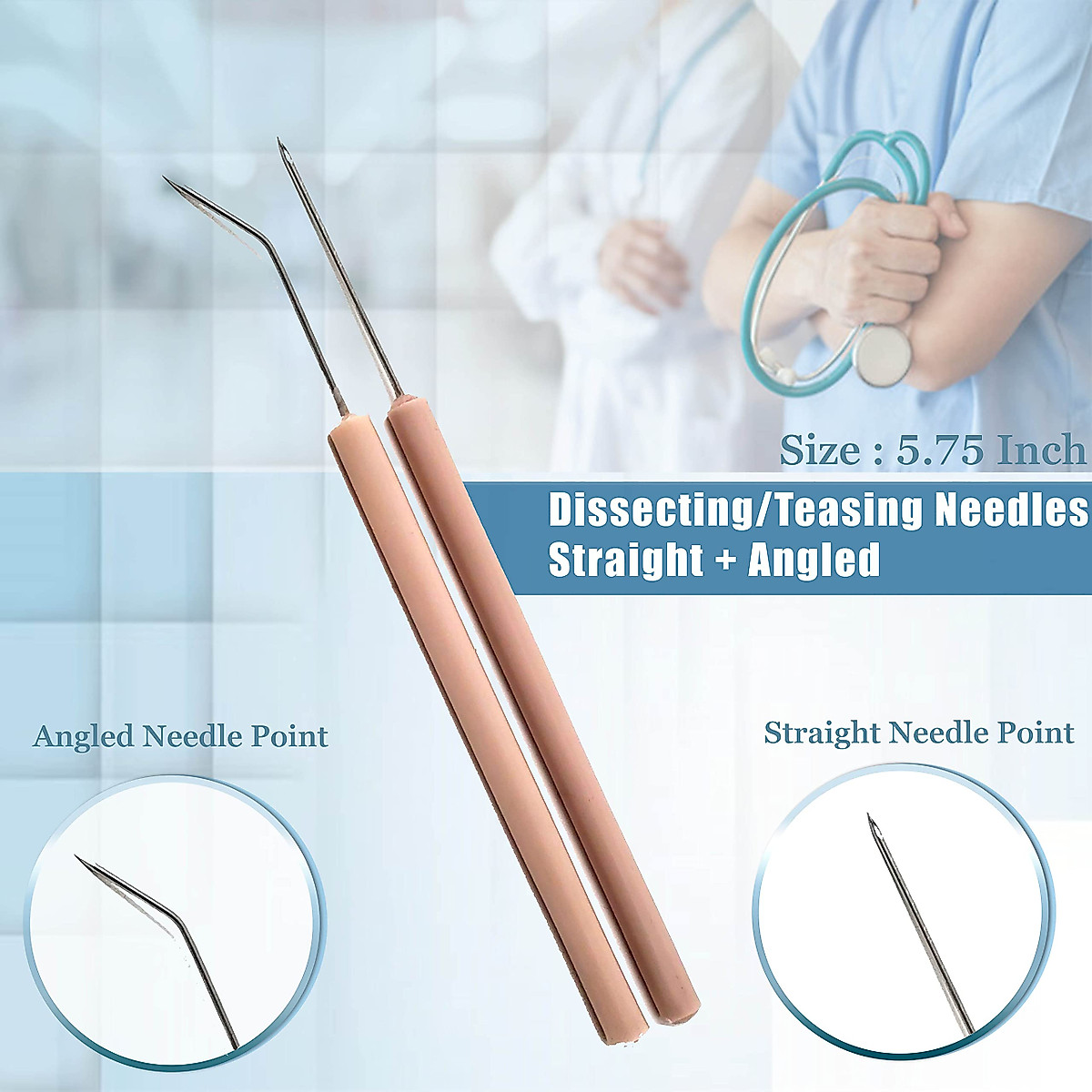 A2Z Scilab - Budget Dissection Kit for High School and College Dissections - 17 PC Kit With Glass Dropper in a Compact Zippered Case - Stainless Steel Instruments with FREE Scalpel Blades