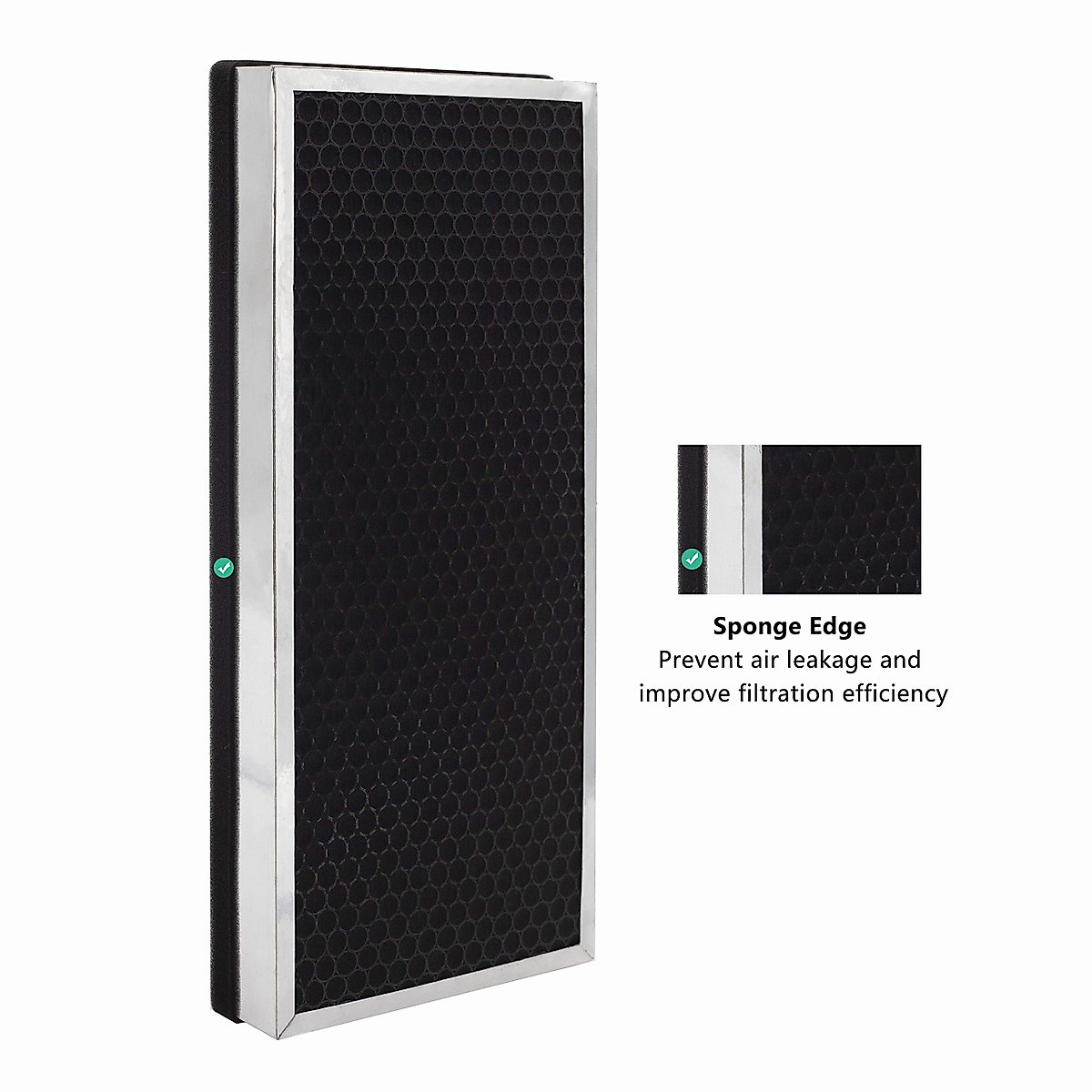Drolma 2 Pack MA-40 H13 True HEPA Replacement Filter Compatible with Medify Air MA-40 Air Purifier MA-40A and MA-40B, 3-in-1 Filters includes Activated Carbon Filter, Part# ME-40