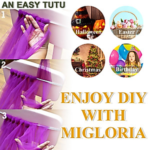 White Tulle Fabric Roll 6 Inch X 300 FT (100 Yards) Matte Tulle Ribbon Netting Mesh Spool for DIY Tutu Skirt Wedding Bow Gift Wrapping Baby Shower Christmas Party Halloween Decorations