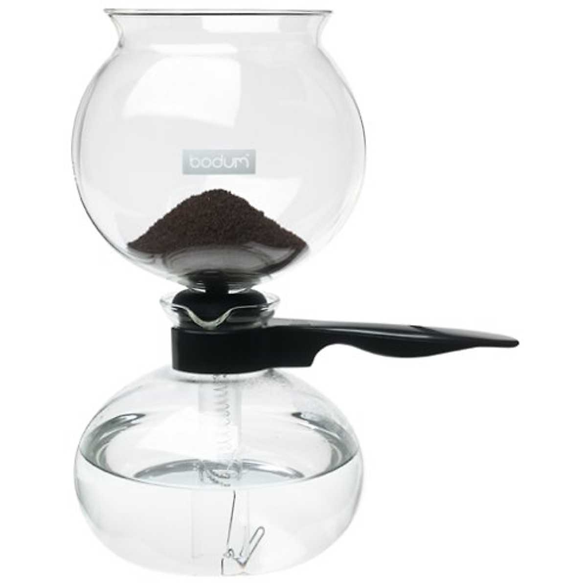 Bodum 34 oz Pebo Vacuum Coffee Maker, High Heat Borosilicate Glass, Black