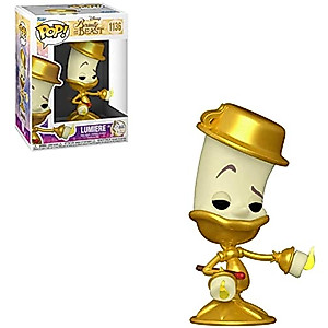POP Disney: Beauty and The Beast - Lumiere Funko Vinyl Figure (Bundled with Compatible Box Protector Case), Multicolor, 3.75 inches