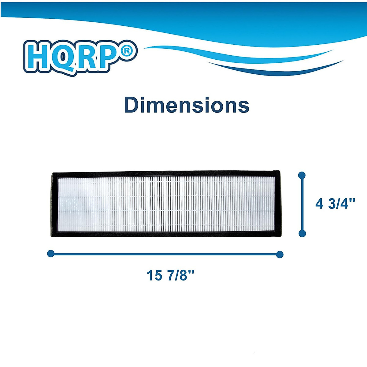 HQRP 2-Pack True HEPA Filter compatible with InvisiClean IC-6022, Invisi-Clean IC6022 Air Filter Replacement
