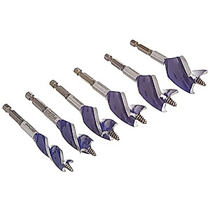 IRWIN SPEEDBOR Drill Bit Set for Wood, 4-Inch, 6-Piece (1877239)