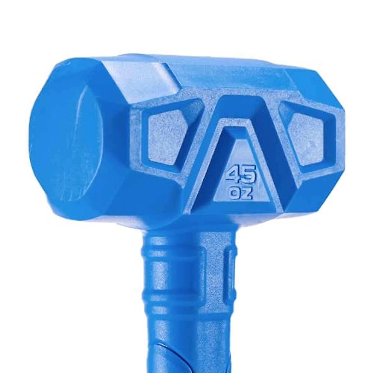 REAL STEEL Dead Blow Hammer with Carbon Steel Core Handle, Marring and Sparking Resistant Rubber Mallet, 45 Ounce (0318)